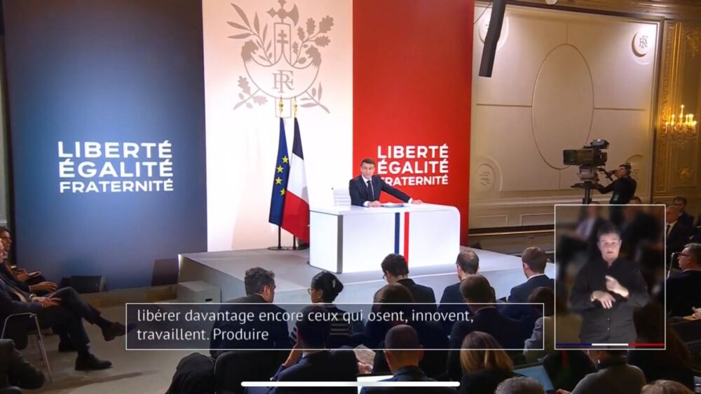 Conférence de presse d'Emmanuel Macron : partiellement inaccessible ...